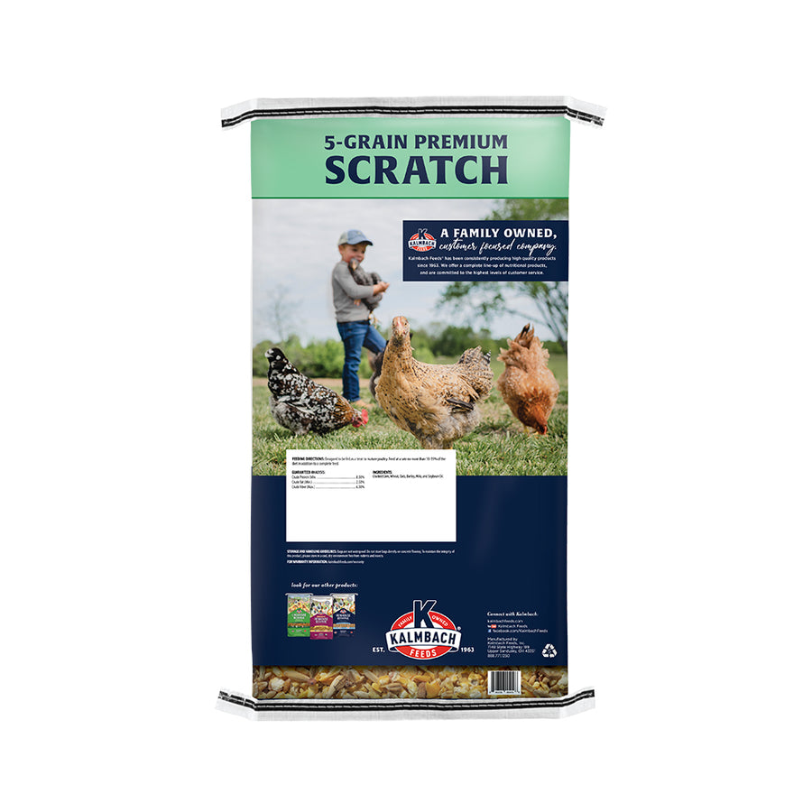 Natural 5-Grain Scratch Feed for Chickens | Kalmbach Feeds®