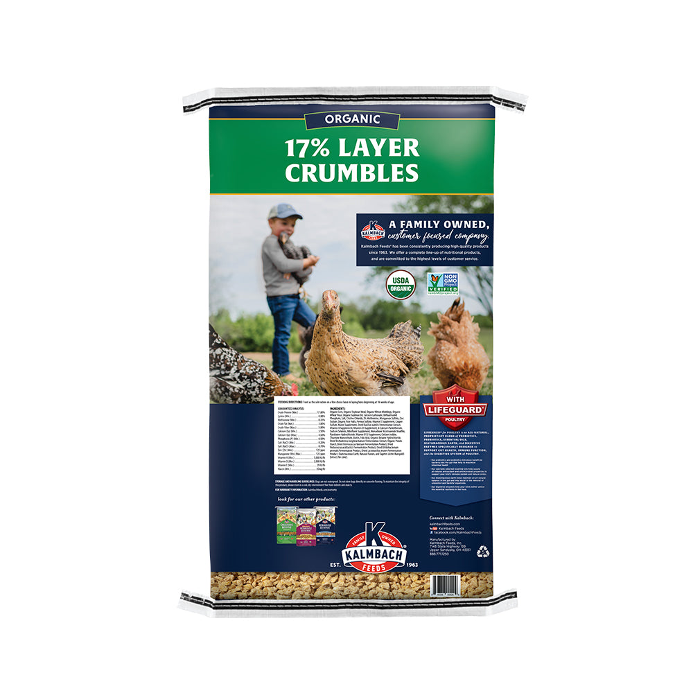 17% Organic Layer Crumble – Kalmbach Feeds®