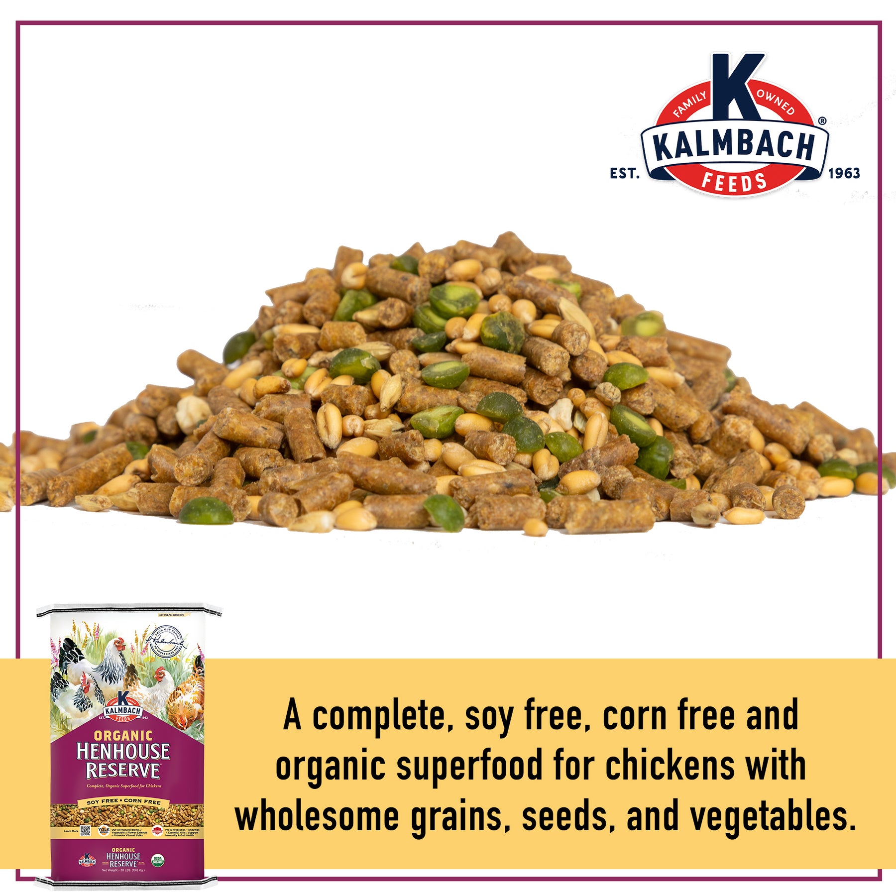 Henhouse Reserve® Organic Chicken Feed | Kalmbach Feeds®