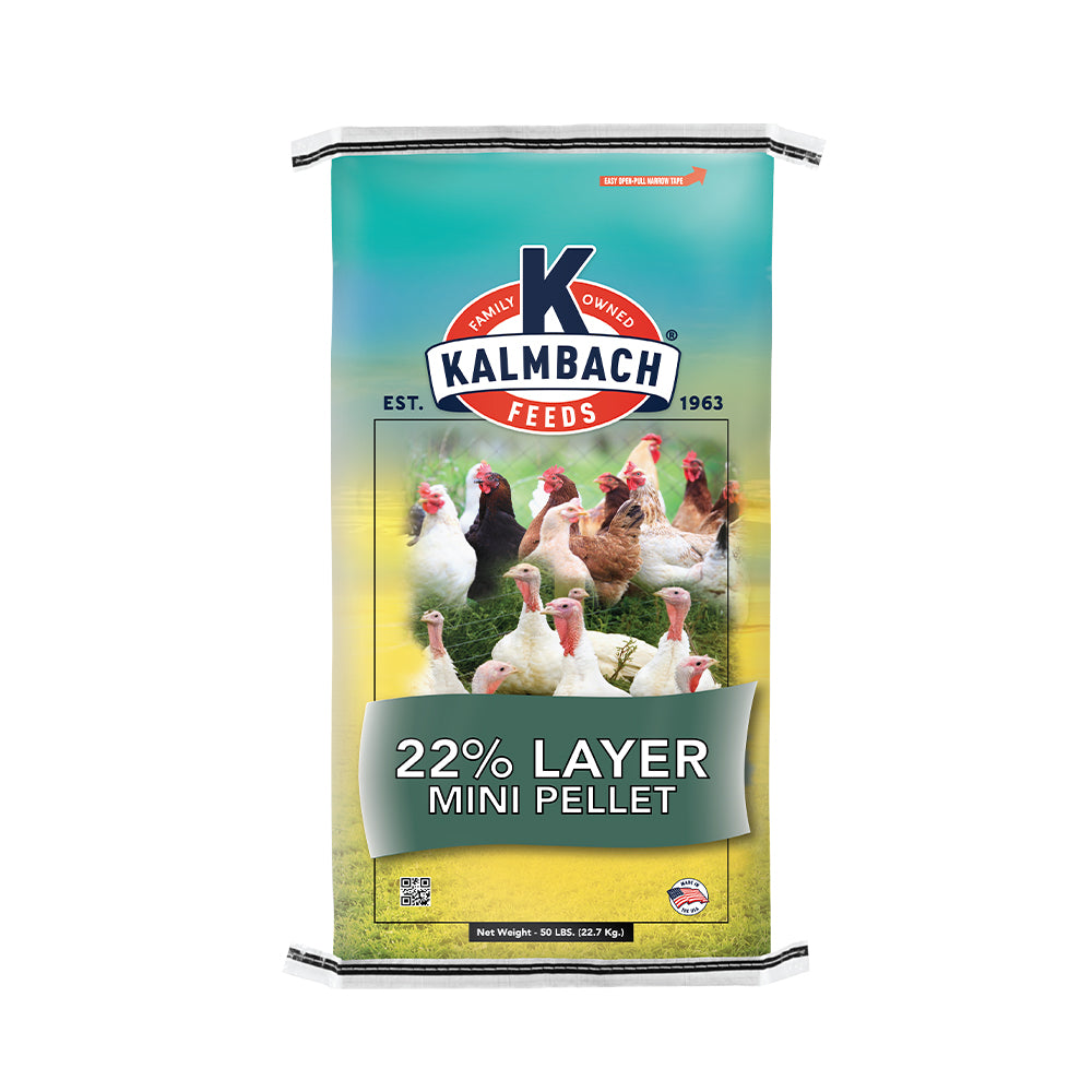 22% Layer Mini Pellet – Kalmbach Feeds®
