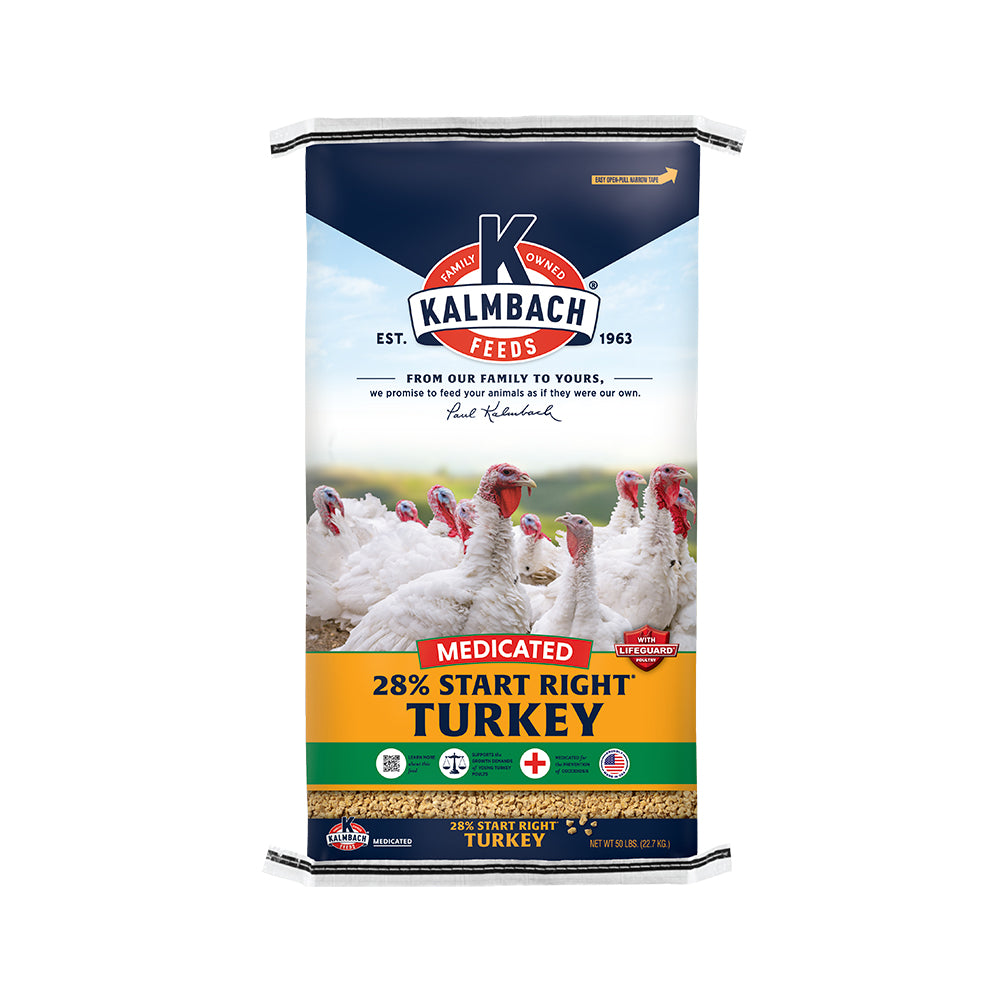 28% Start Right® Turkey (Medicated) - Complete Feed for Turkeys ...