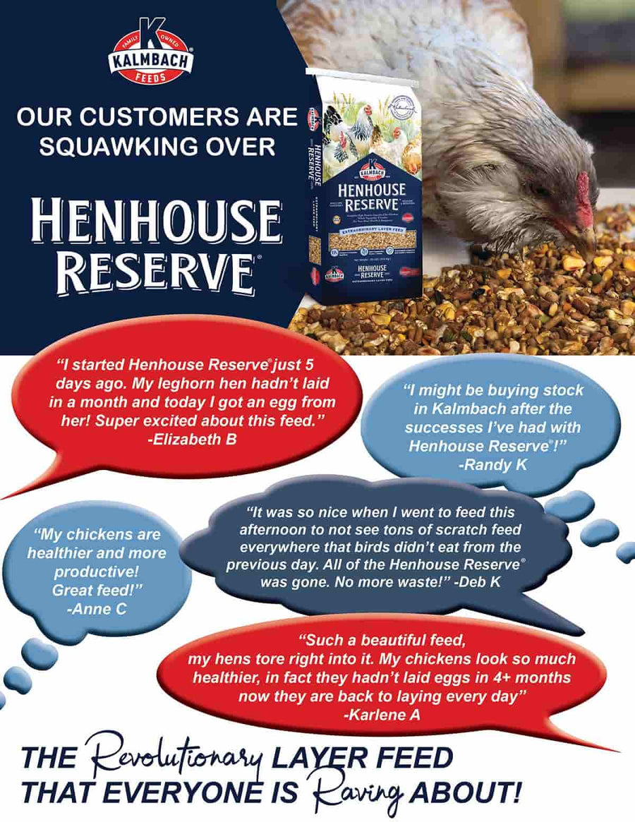 Henhouse Reserve High Protein Chicken Feed | Kalmbach Feeds®