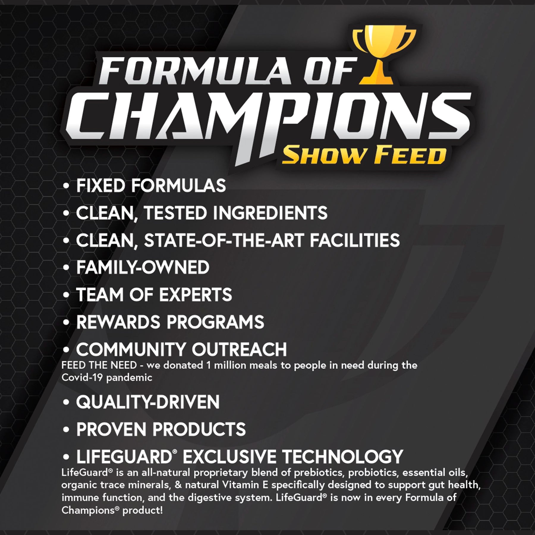 Show Feed for Chickens | Formula of Champions | Kalmbach Feeds®