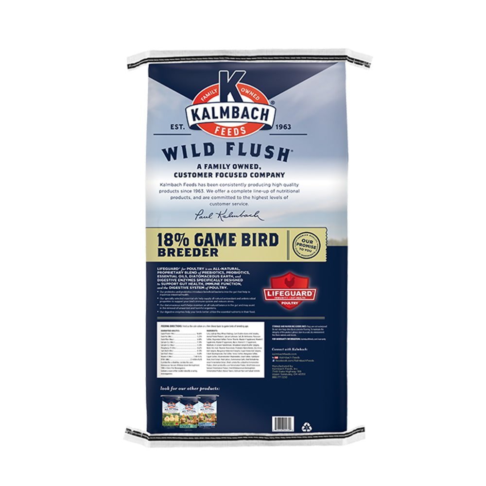 Wild Flush 18% Game Bird Breeder – Kalmbach Feeds®